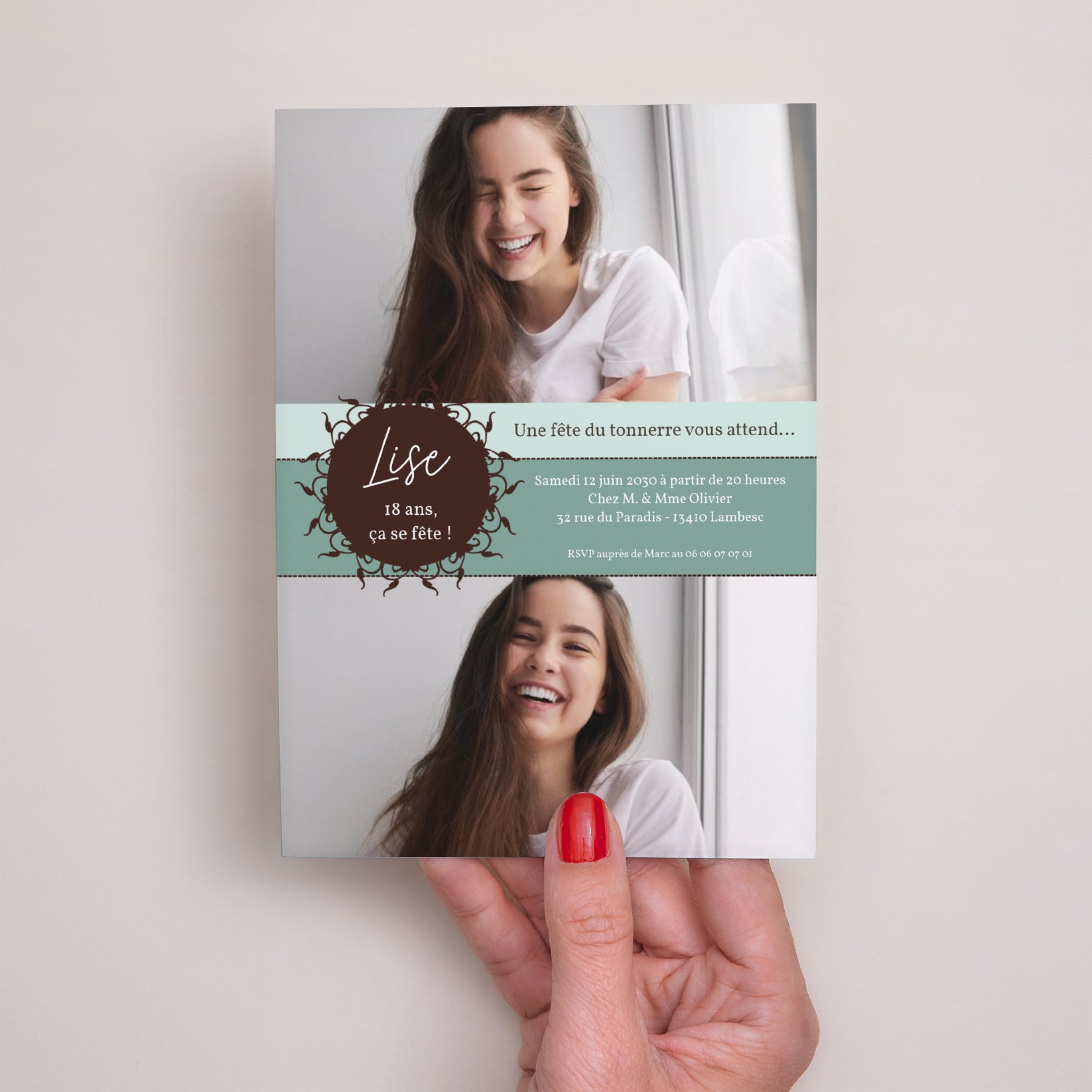 Invitations Anniversaire Adulte Portrait Tout pousse vite – Maison June