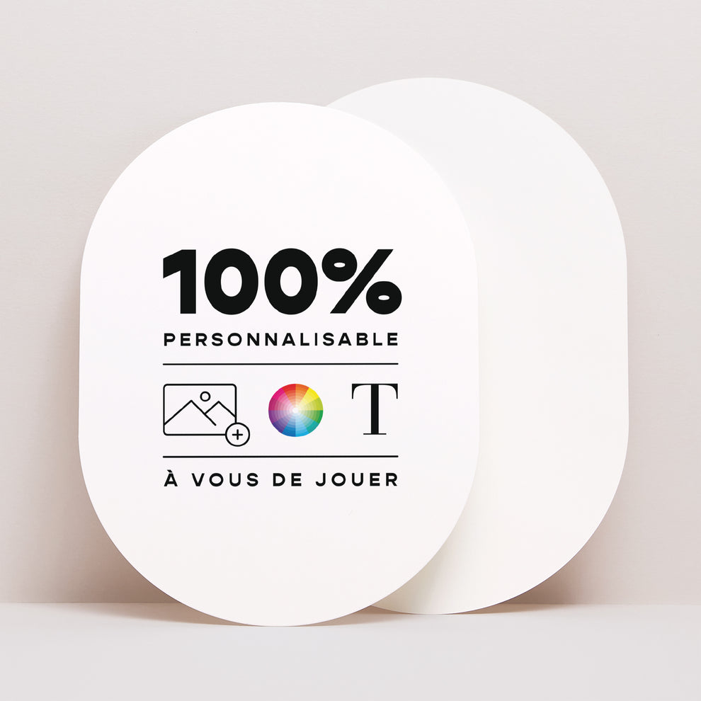 Faire-part Baptême Ovale Do It Yourself II – Maison June