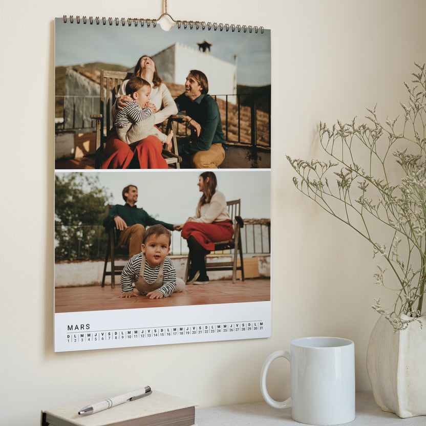 Calendrier Fin d'année Mural A3 Mille souvenirs – Maison June