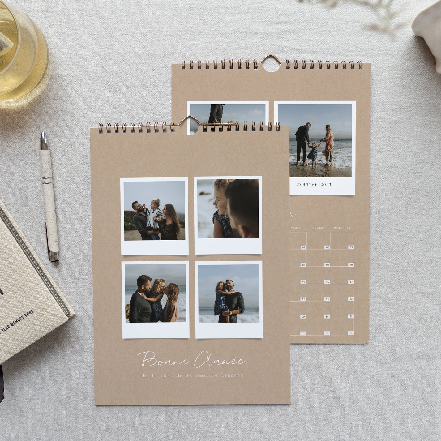 Calendrier Fin d'année Mural A4 Souvenir – Maison June