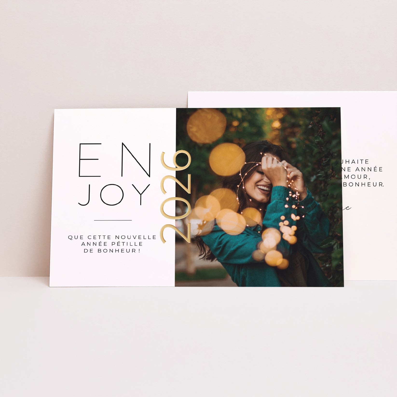 Carte de voeux Fin d'année Paysage Enjoy – Maison June