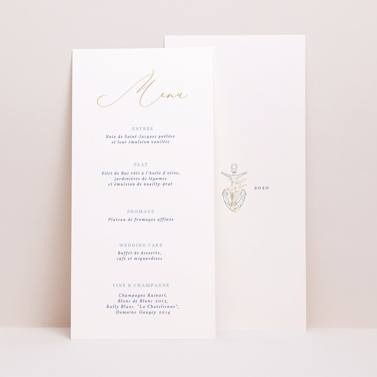 Menu Mariage Panoramique portrait Côté Mer – Maison June