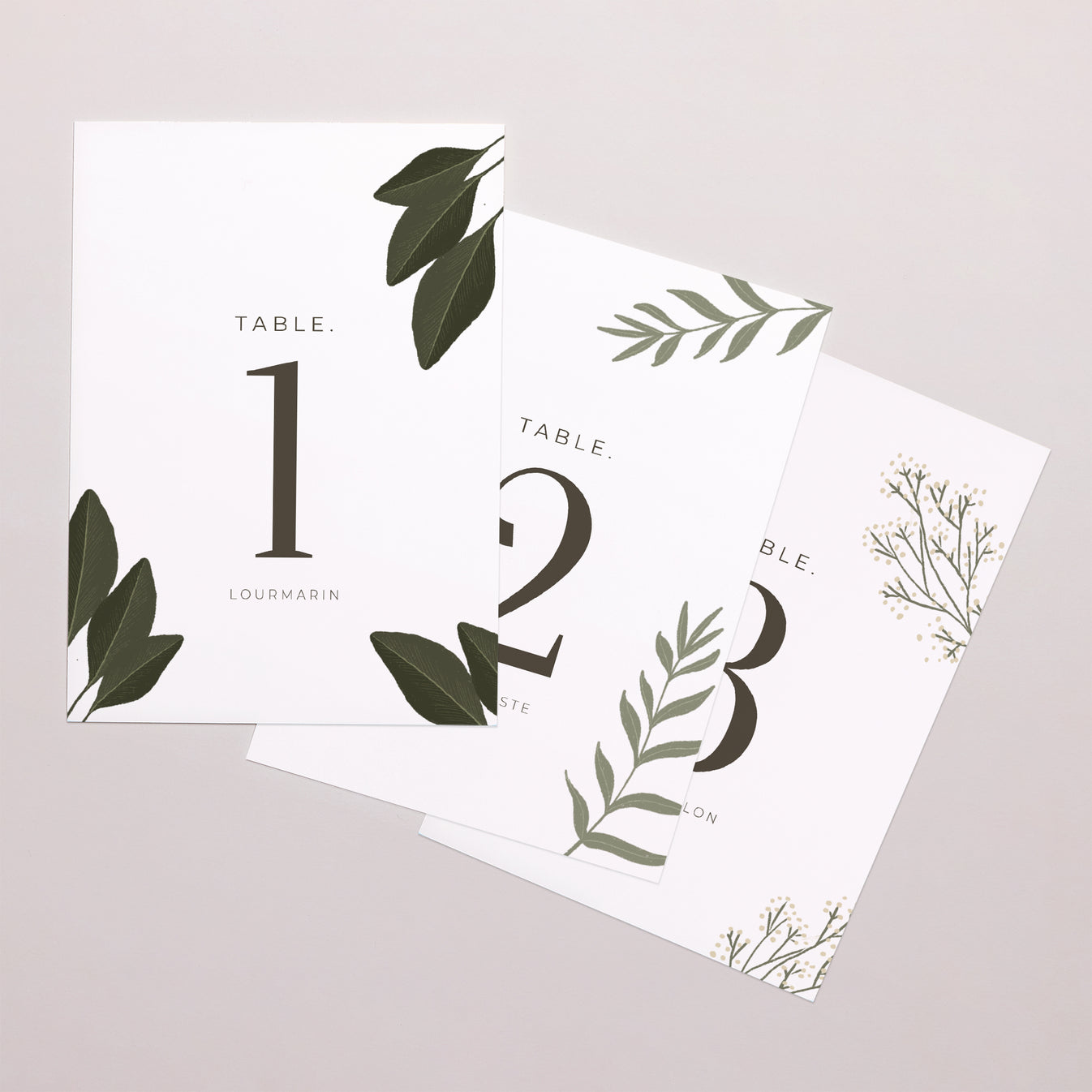 Marque table Mariage Rectangle Luberon – Maison June