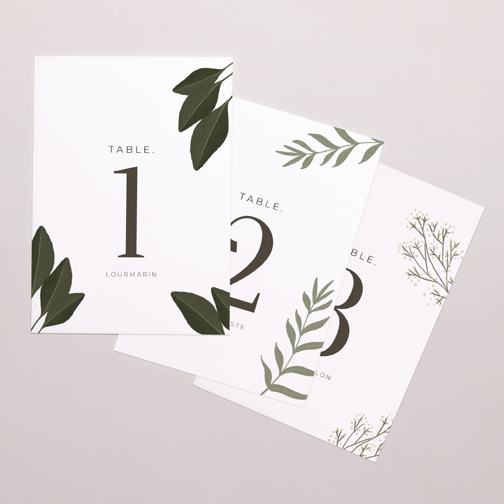 Marque table Mariage Rectangle Luberon – Maison June