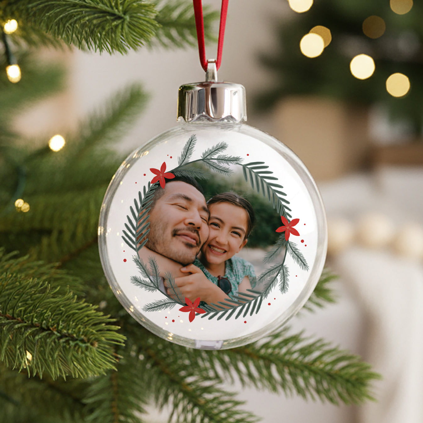 Boule de noel Fin d'année Ronde Boule à souvenirs – Maison June