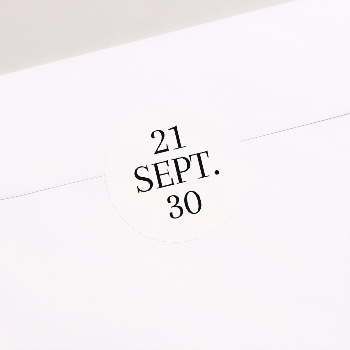 Sticker Mariage Rond Typo date – Maison June