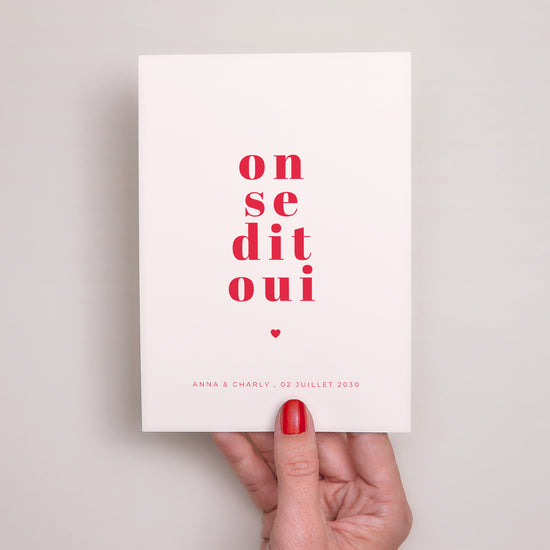 Faire part Mariage Portrait On se dit oui – Maison June